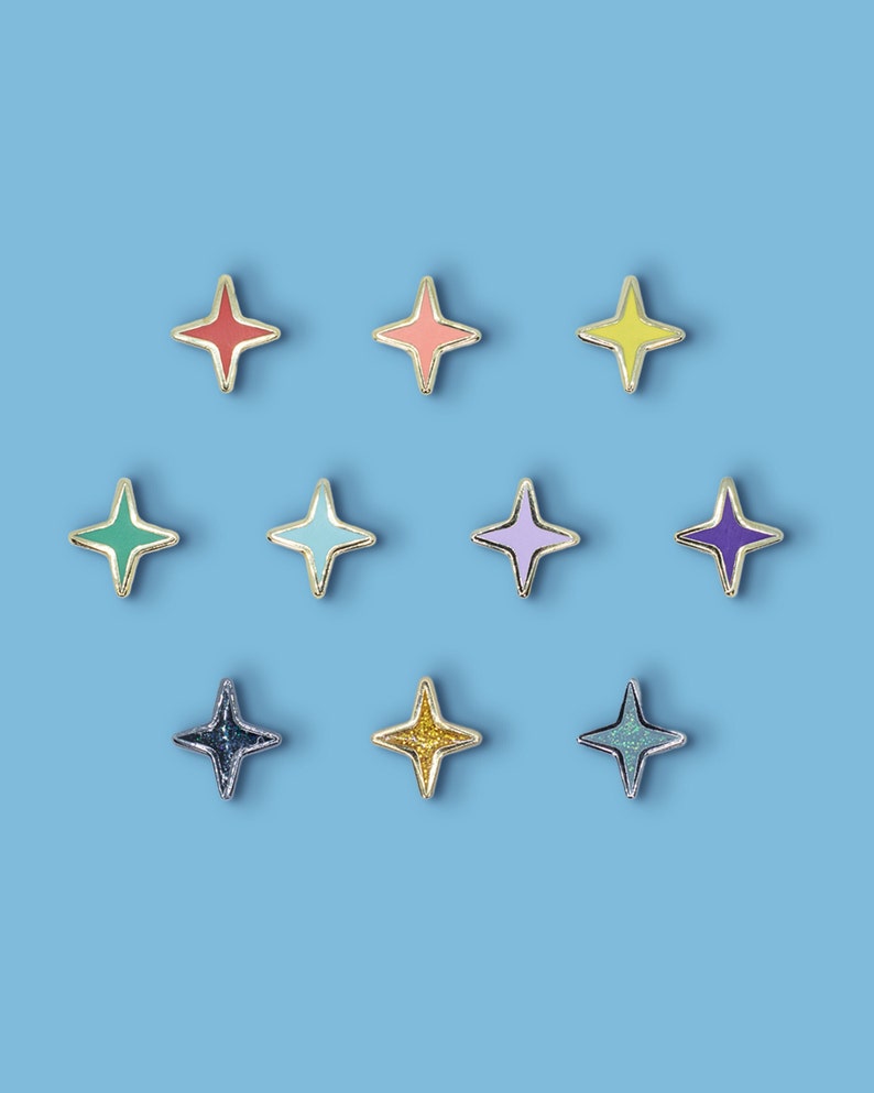 ENAMEL PIN Star Filler / Space Colorful ROYGBIV Rainbow - Etsy