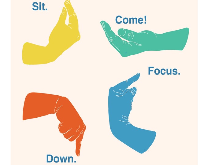 DOWNLOADABLE, PRIDE EDITION: Obedience Training Hand Signal Poster - Etsy DOWNLOADABLE, PRIDE EDITION: Obedience Training Hand Signal Poster - Etsy