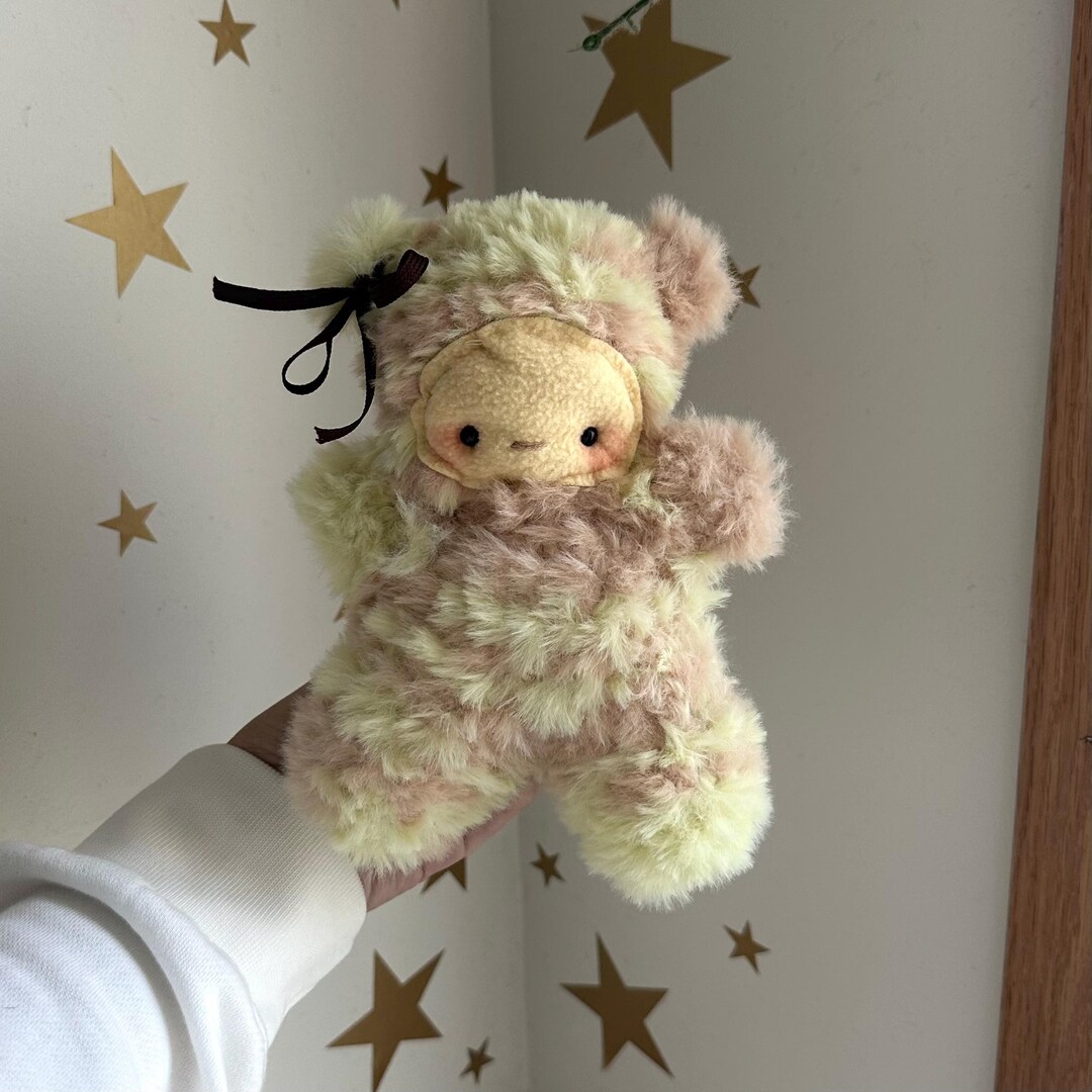 Banana Split Crochet Bear Amigurumi Plushie - Etsy