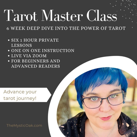 Tarot Master Class 6 Week Live Class Private Lessons | Etsy