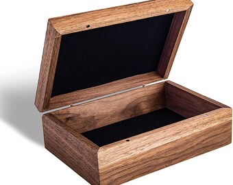 Large Wooden Box With Hinged Lid | Etsy