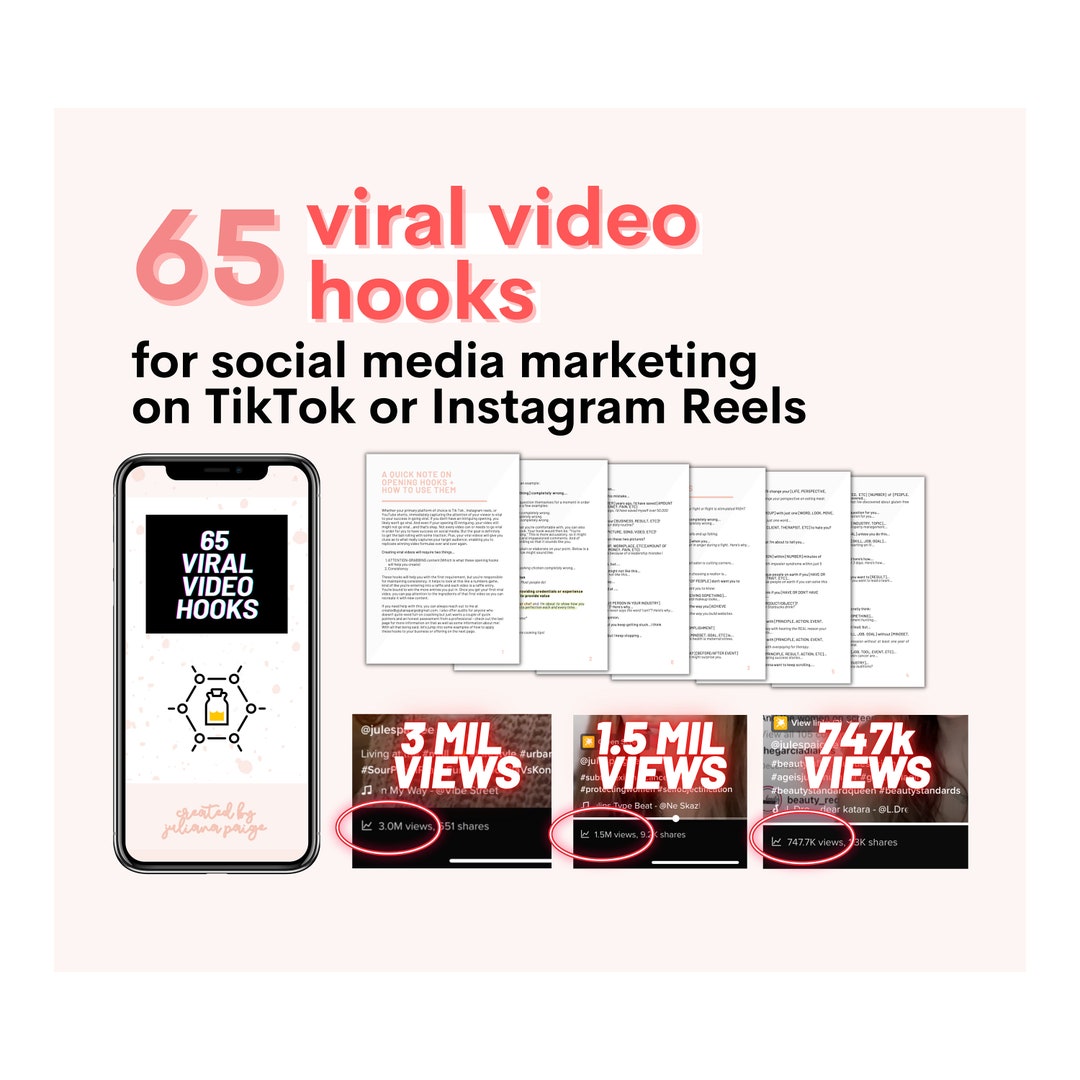 Reels Template Tiktok Template Viral Videos Content Creator Planner