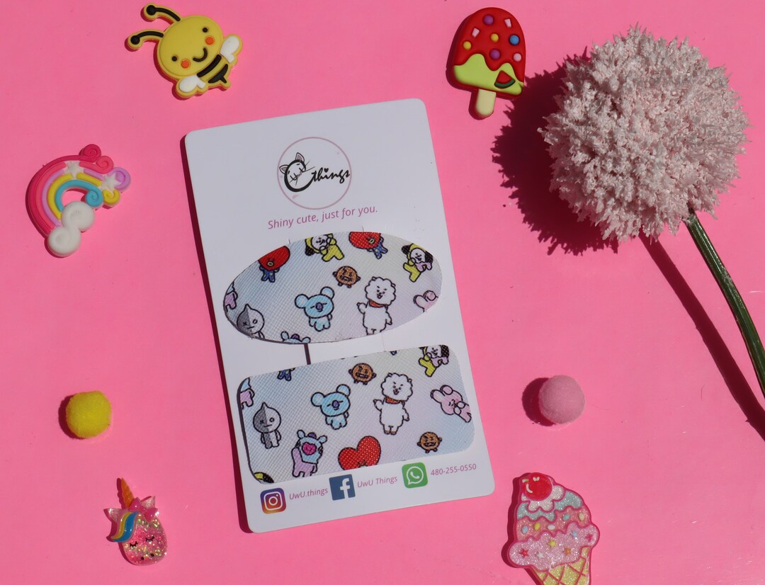 BT21-BTS Snap Hair Clip - Etsy