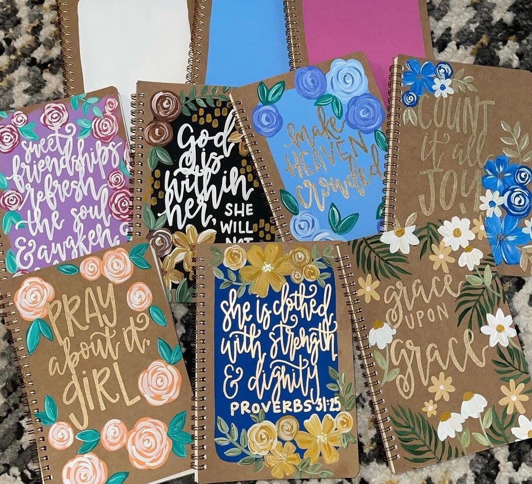 Handpainted Journals - Etsy