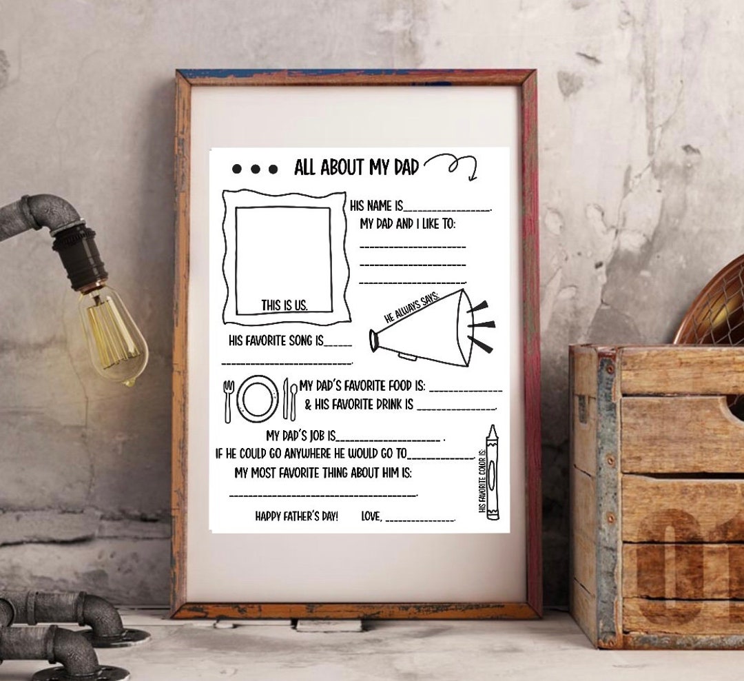 Fathers Day Digital Download / Printable - Etsy