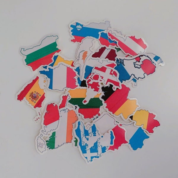 Country Flag Stickers - Etsy