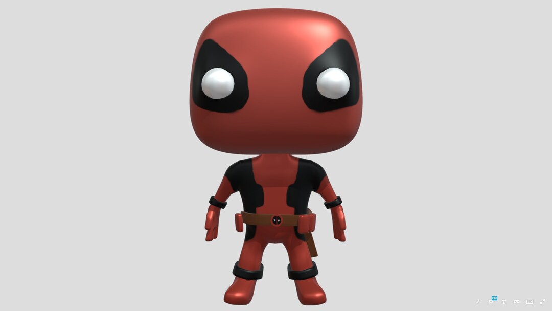 Deadpool 3D Printable STL 3d Model - Etsy
