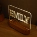 Personalized Name Night Light - Custom Led Lamp - Office Desk Name ...
