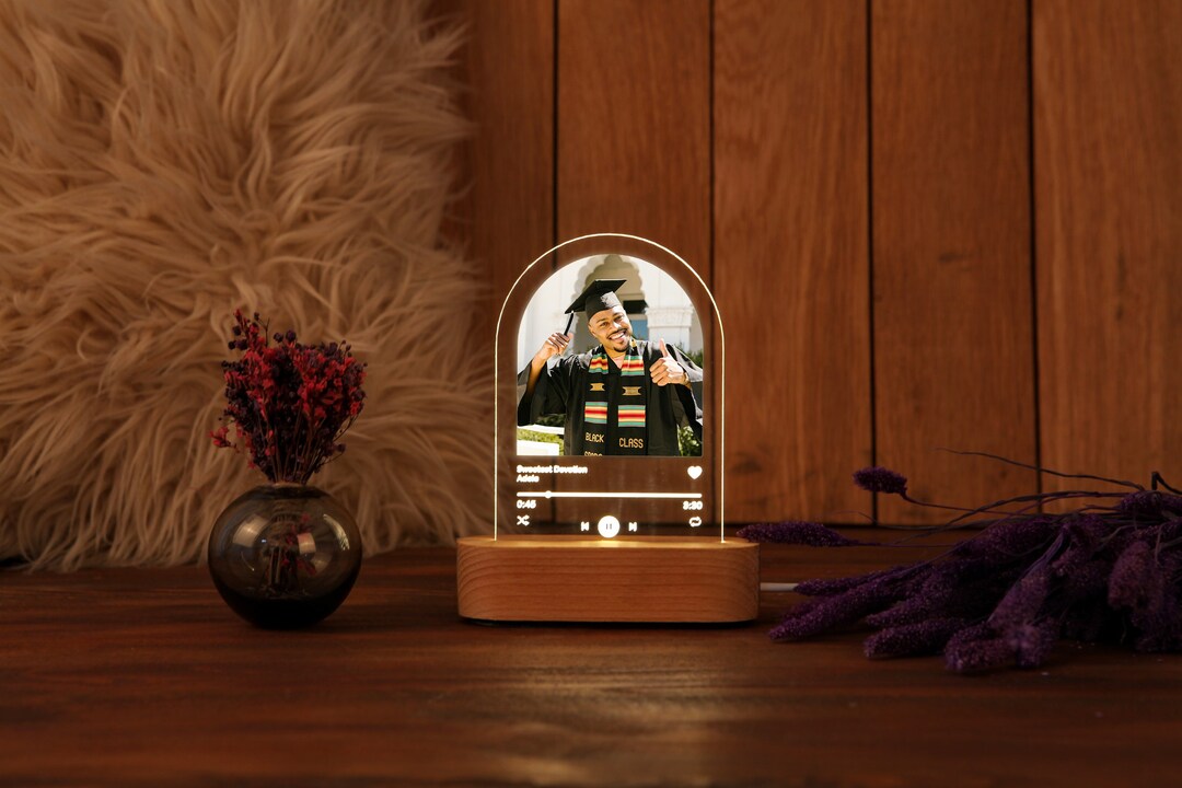 Personalized Graduation Photo Night Light Plaque - New Graduate Gift ...