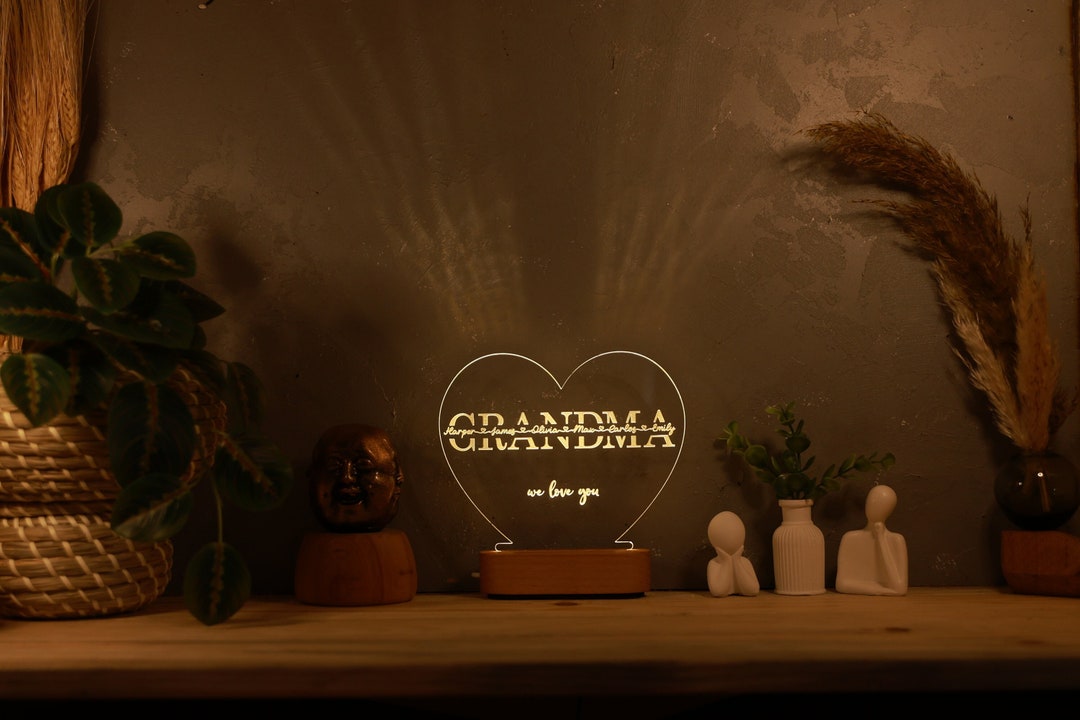 Custom Night Light - Grandma Christmas Gift - Mothers Day Gift ...