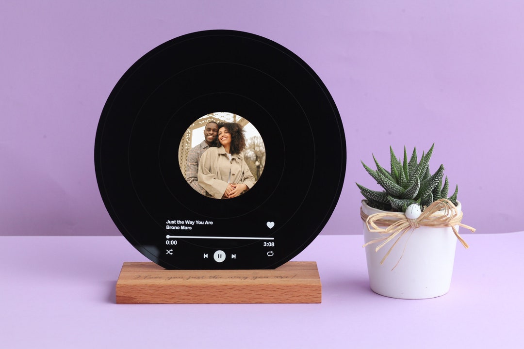 Personalized Record Display as Valentines Day Gift for Boyfriend ...