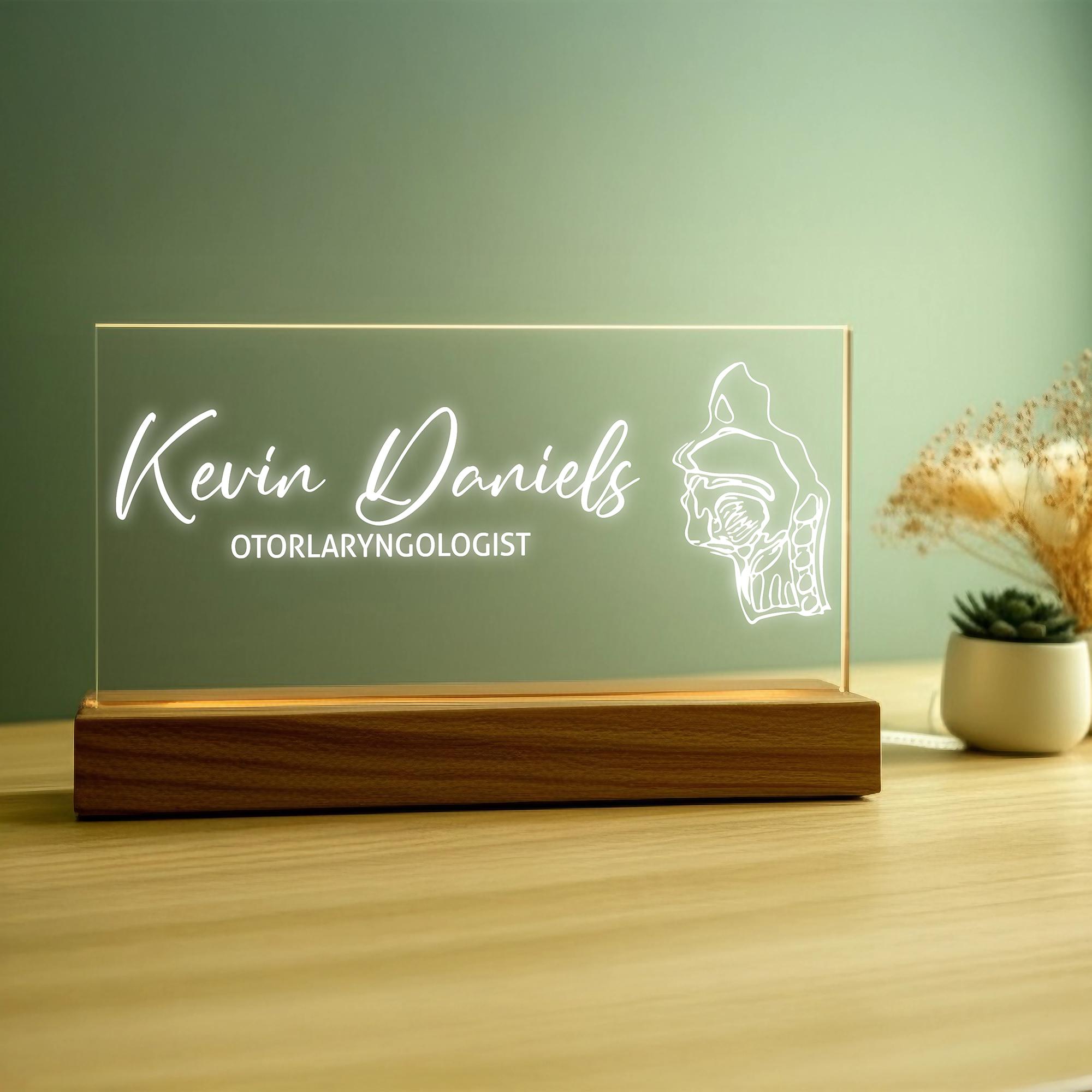 Custom Heart Surgeon LED Name Plate, Cardiologist Gift, Personalized ...