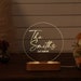 Personalized Night Light Home Decor Wedding Gift Ideas - Etsy