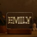 Personalized Name Night Light - Custom Led Lamp - Office Desk Name ...