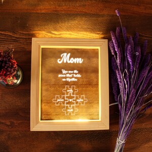 Custom Puzzle Night Light as Mothers Day Gift - Mothers Day Gift ...