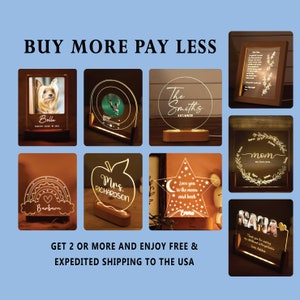 Custom Puzzle Night Light as Mothers Day Gift - Mothers Day Gift ...