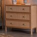 MILA Console Table in Wood and Rattan Natural Finish With 2 - Etsy