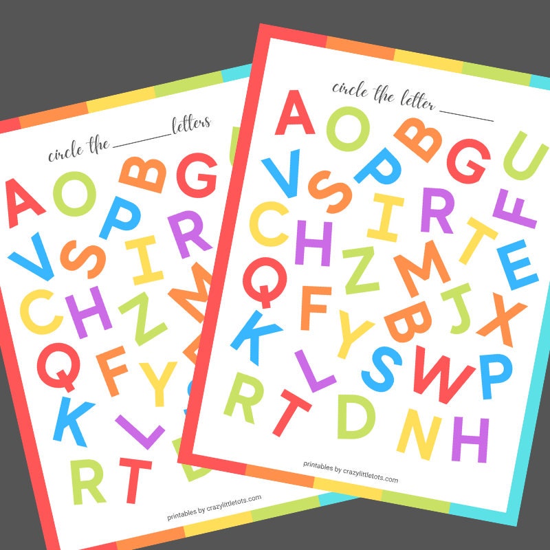 60 Crazy Little Tots Alphabet Printable Bundle Printable - Etsy