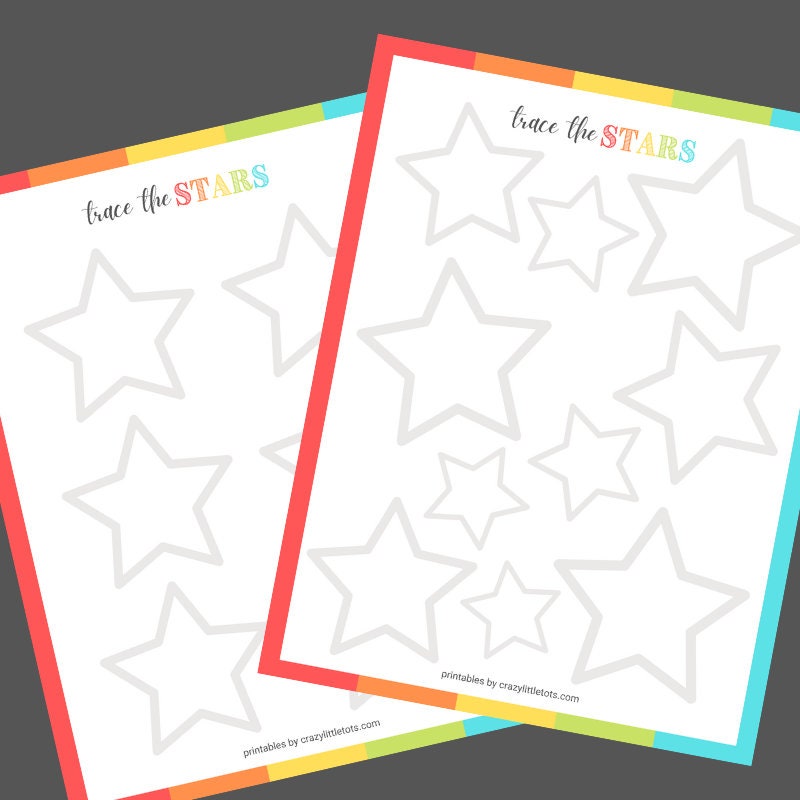 30 Crazy Little Tots Shapes Printable Bundle Printable Shapes Star ...