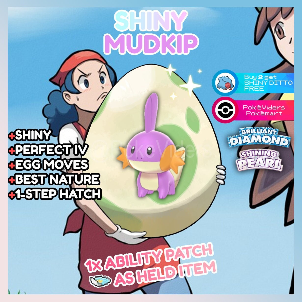 Shiny Mudkip Card