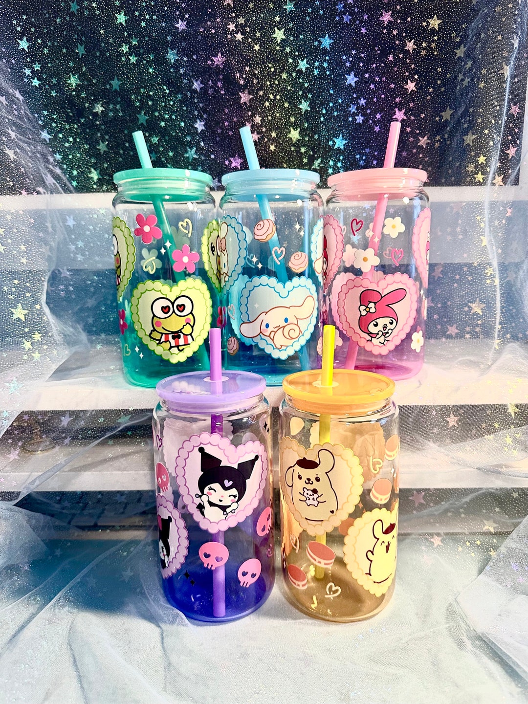 Kawaii Cute Cold Cups, Kawaii Gifts for Daughter, Iced Coffee Cups for ...