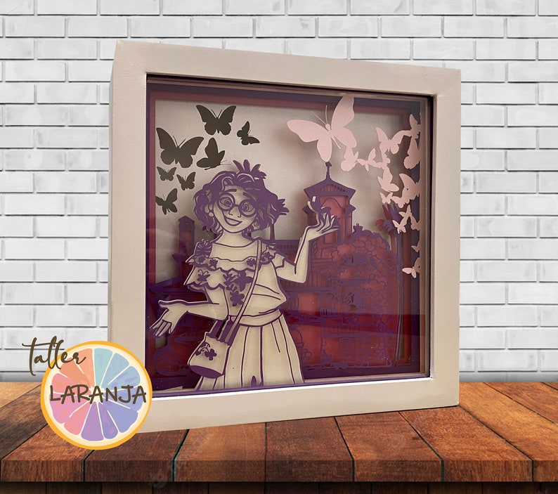 Encanto Mirabel Paper Cutting Light Box 7 Layer TEMPLATE - Etsy