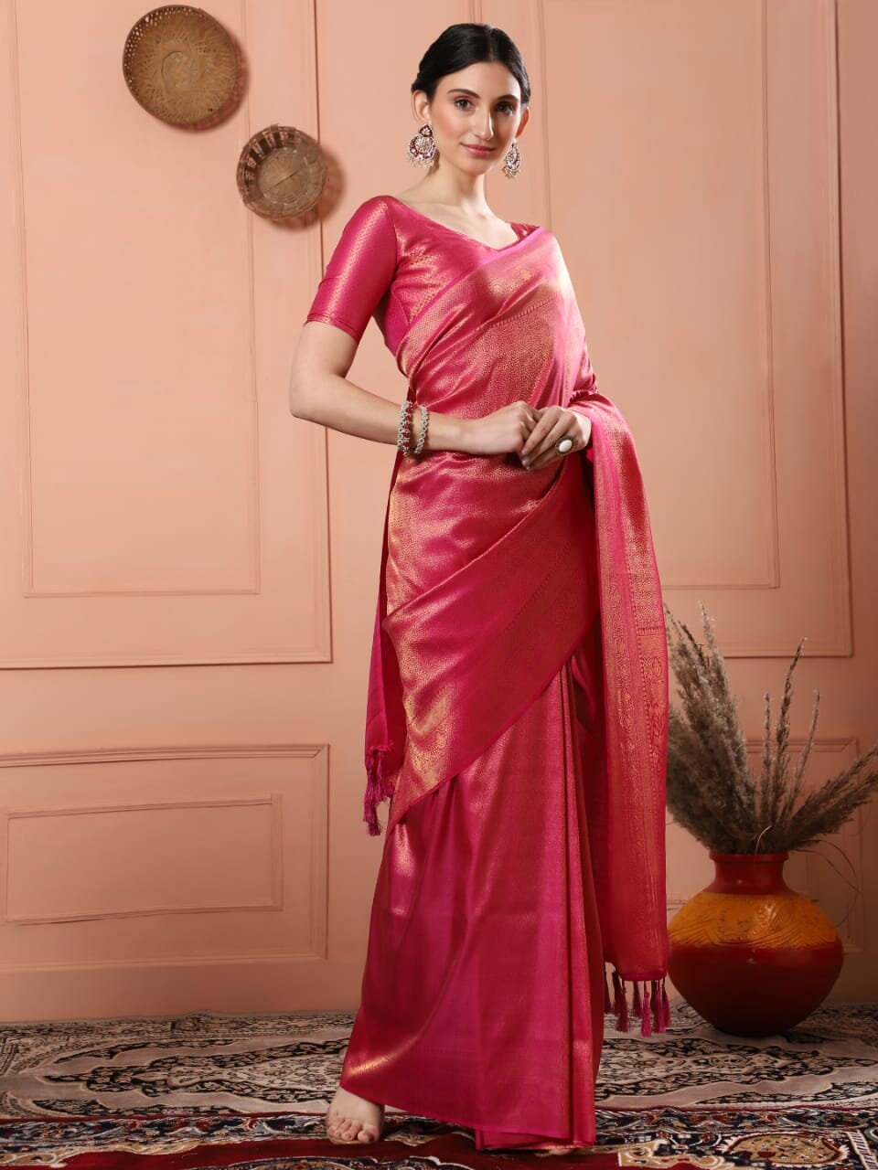 Ready to Wear One Minute Saree Kubera Pattu Soft Silk Saree - Etsy