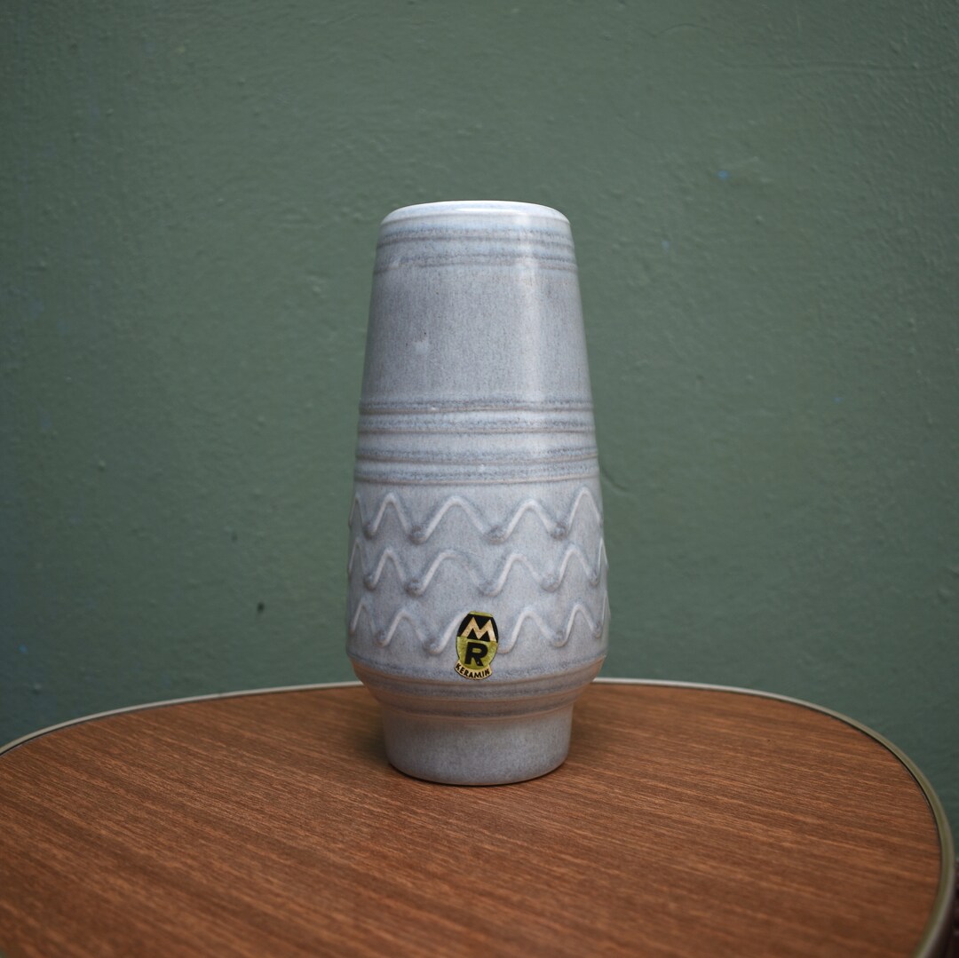 Marzi & Remy Ceramic Vase, No. 1039/18, Decor Husum, Vintage, Mid-century, West German Pottery ...