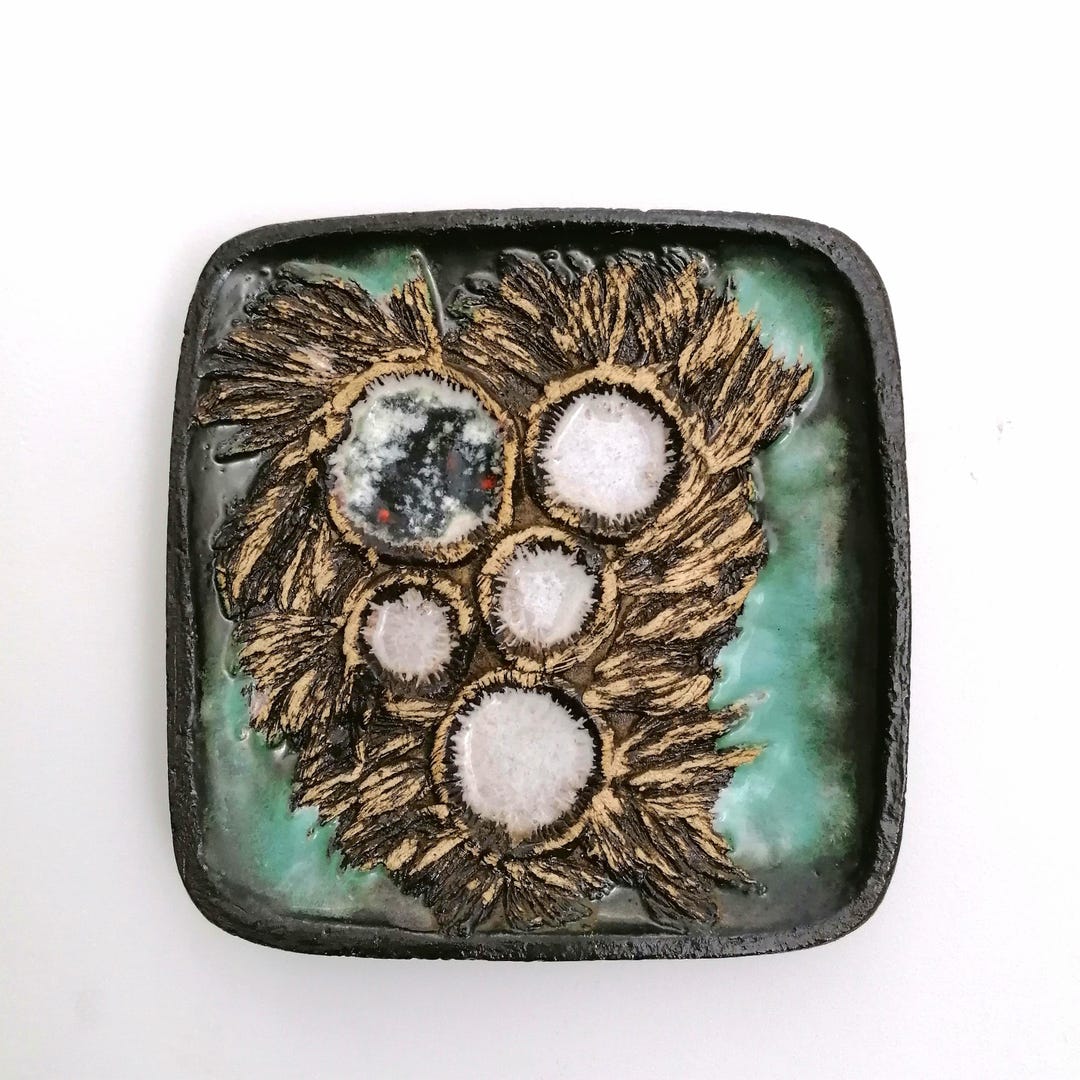 Wall Ceramics, Vintage, Studio Ceramics, Wall Relief, Mid-century ...