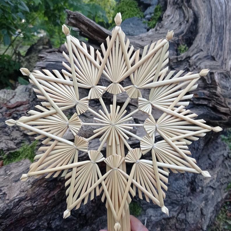 Tree Topper for Christmas.straw Stars.scandinavian - Etsy