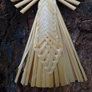 Straw Angel Handmade. Christmas Decorations. Hanging Figurine. Festive ...