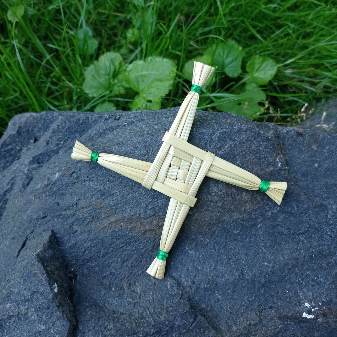 Handmade St. Brigid's Straw Cross: Irish Blessing Amulet. Christmas ...