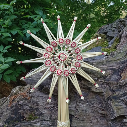 Christmas Tree Topper Christmas Straw Topper Rustic - Etsy