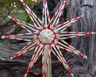 Scandinavian Straw Tree Topper - Etsy