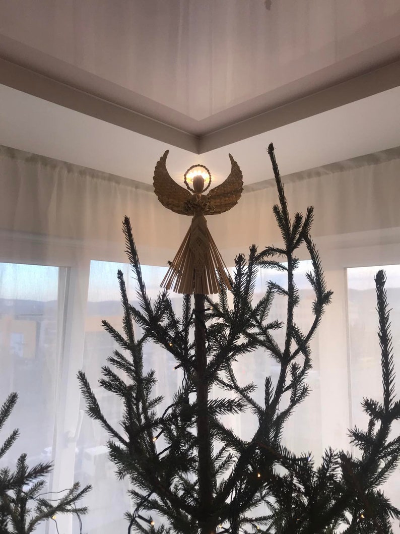 Christmas Topper Praying Angel. Straw Ornaments. Handmade | Etsy