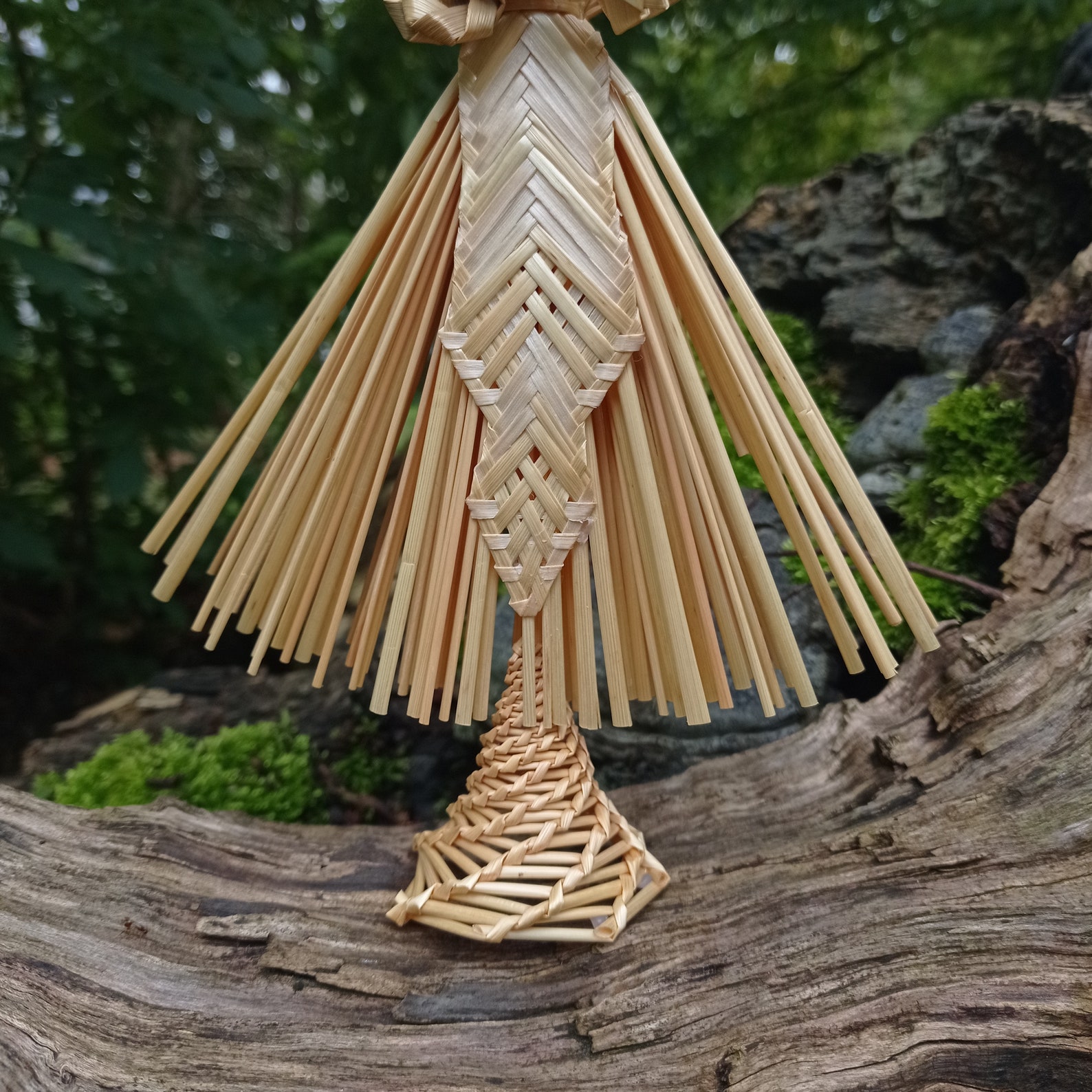 Christmas Topper Praying Angel. Straw Ornaments. Handmade | Etsy