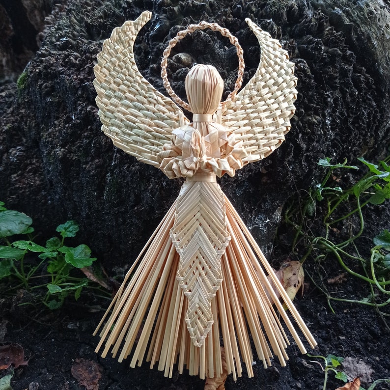 Christmas Topper Praying Angel. Straw Ornaments. Handmade | Etsy