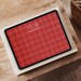 Christmas iPad Wallpaper Warm Red Gingham Flannel Aesthetic Tablet ...