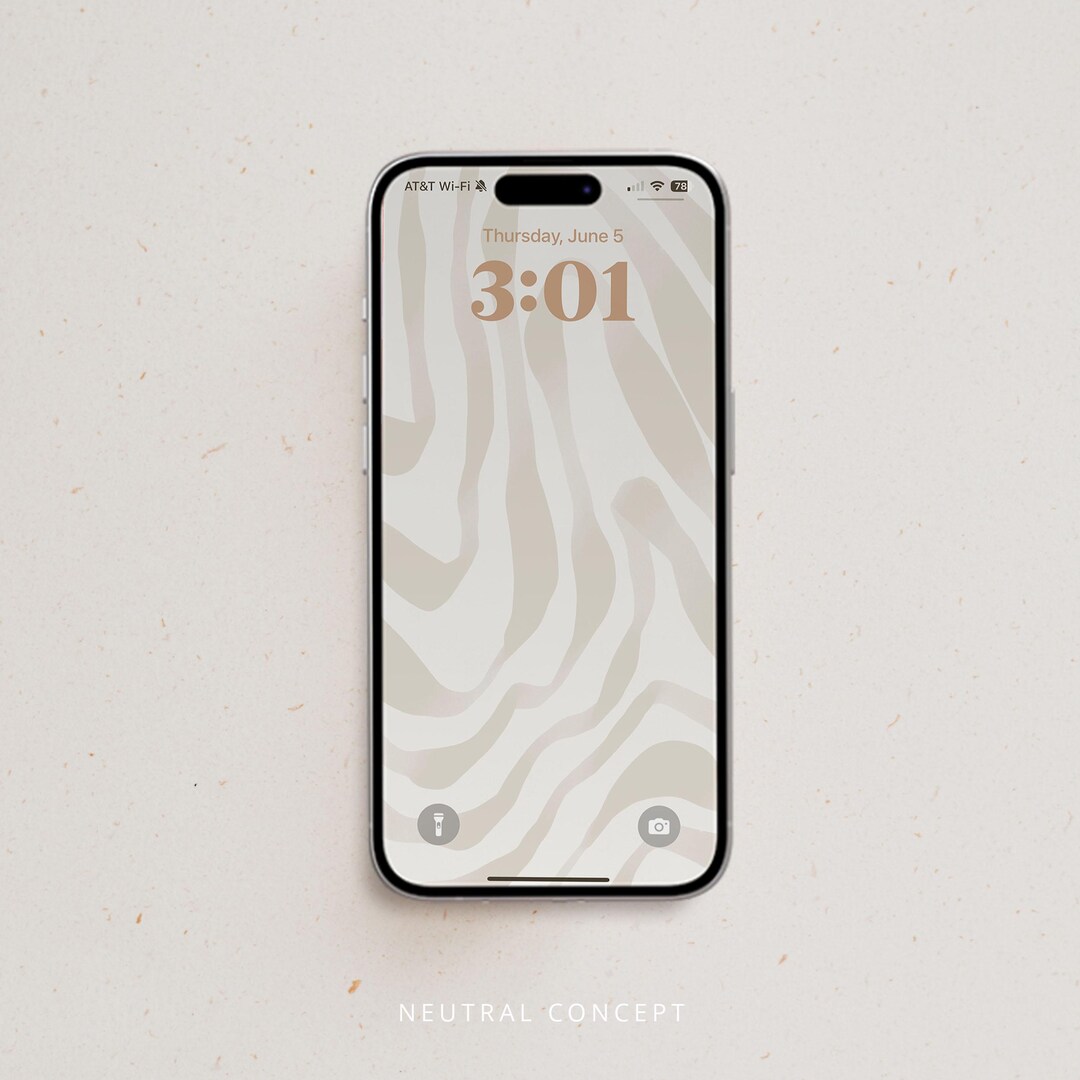 Neutral Lines Phone Wallpaper | Light Beige iPhone Background (digital ...
