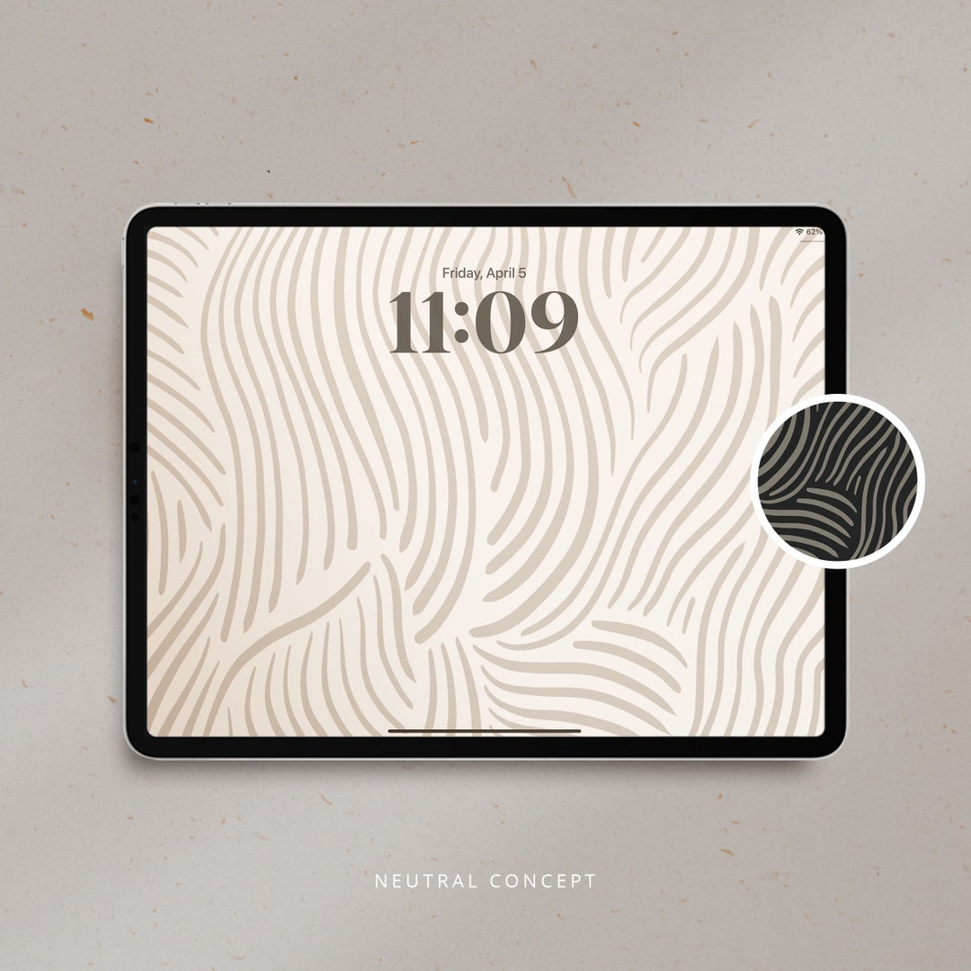 Bundle iPad Wallpapers Aesthetic Warm Neutral Digital Tablet Background ...