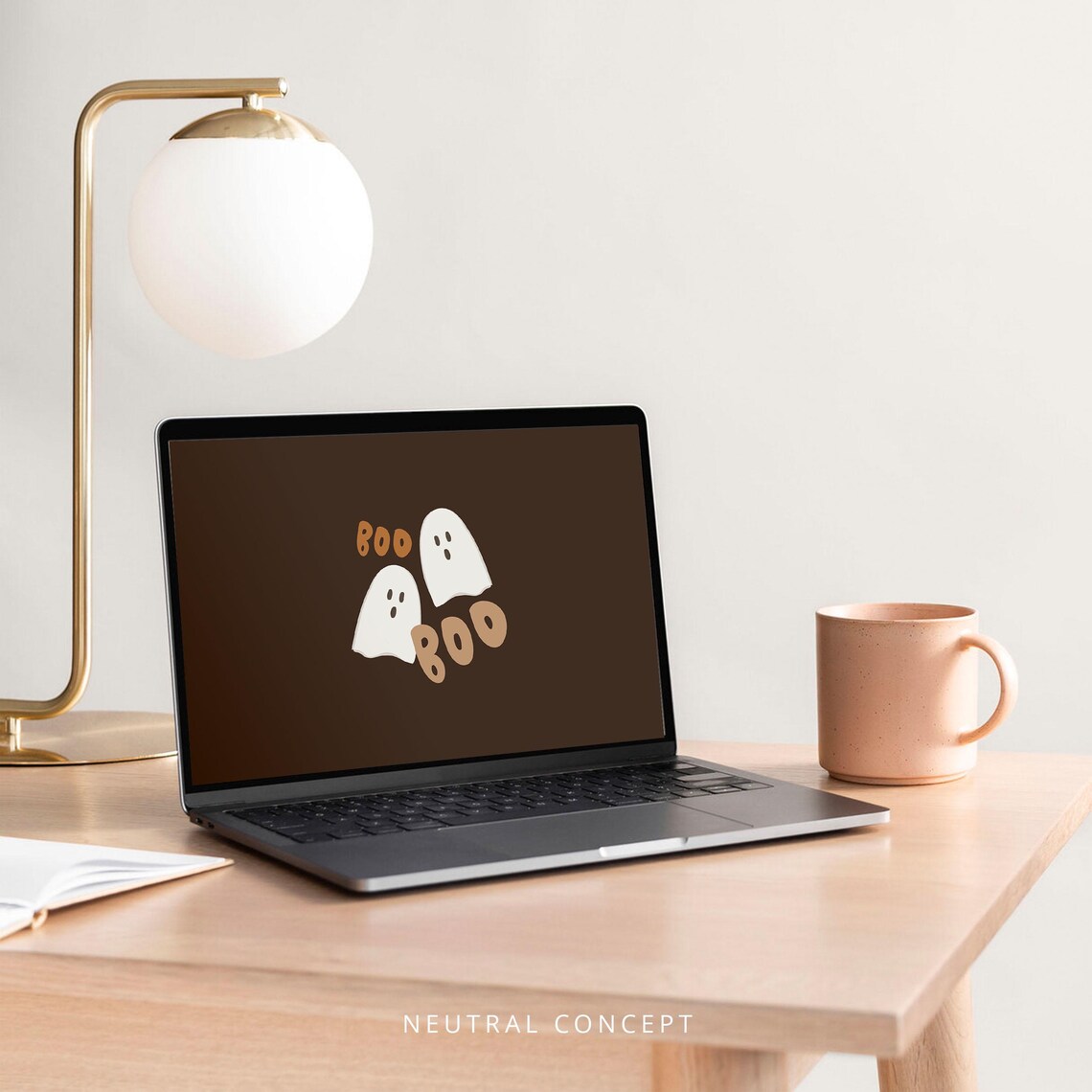 Halloween Ghost Desktop Wallpaper: Spooky Fall Dark Laptop Background ...