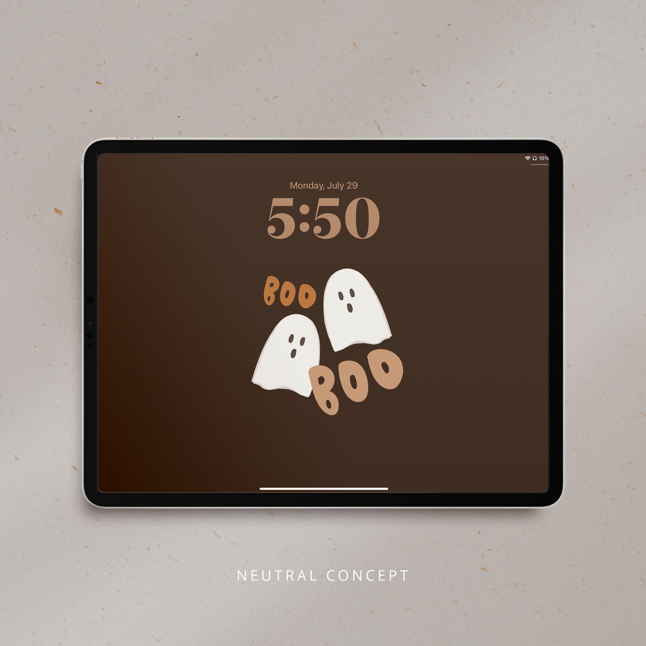 Halloween iPad Wallpaper Bundle: Minimalist Spooky Fall Tablet ...