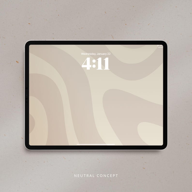 Brown & Black iPad Wallpaper | Organic Shapes Tablet Background ...