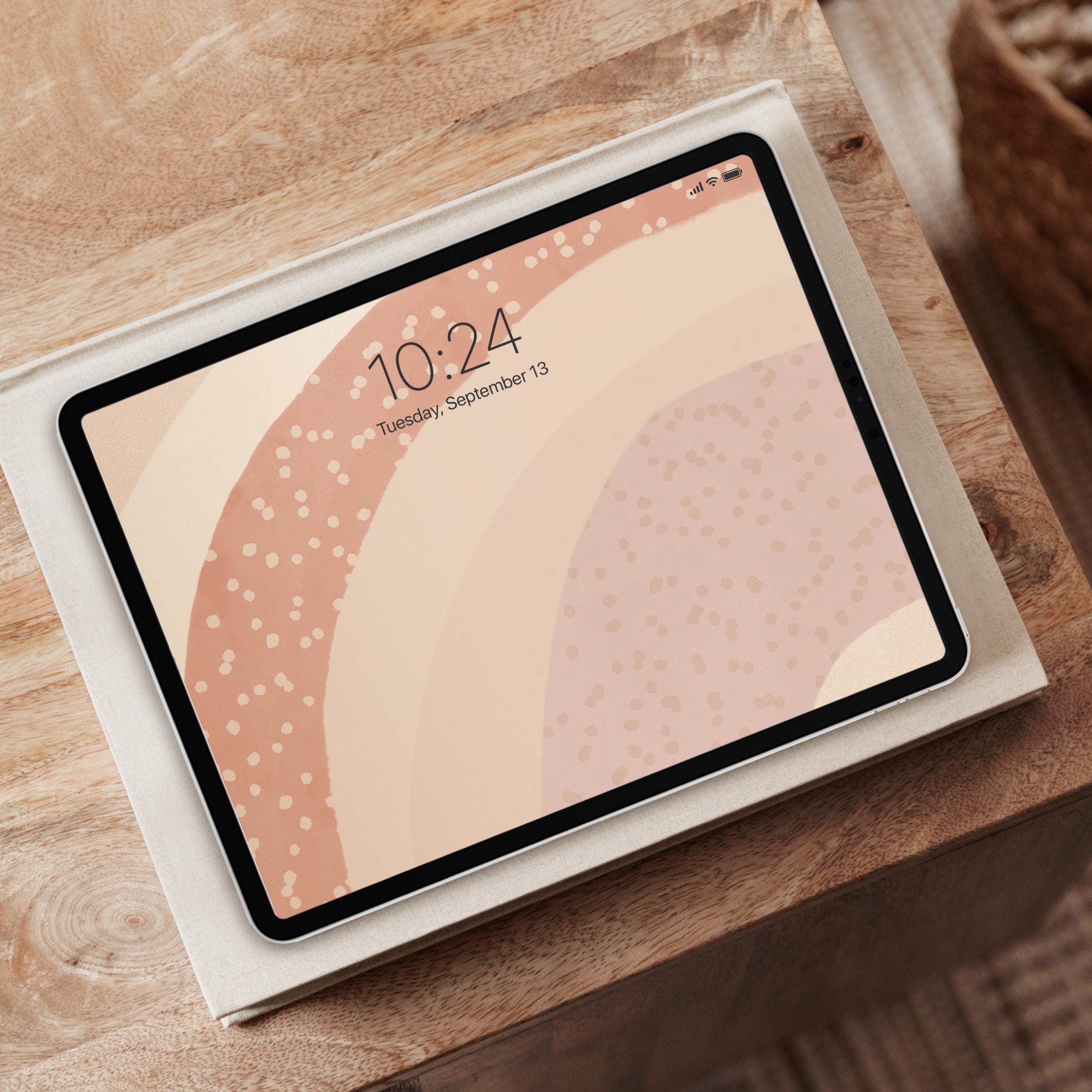 Boho Neutral iPad Wallpaper Rainbow Modern Aesthetic Tablet - Etsy
