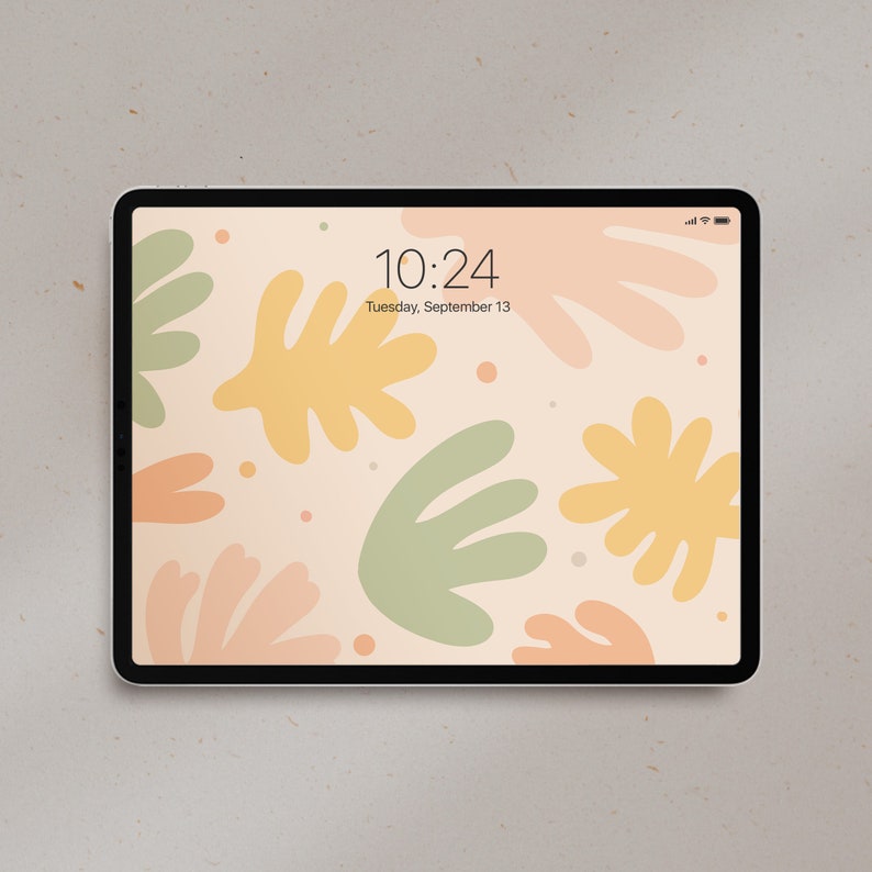 Abstract iPad Wallpaper | Pastel Tones Organic Tablet Background ...