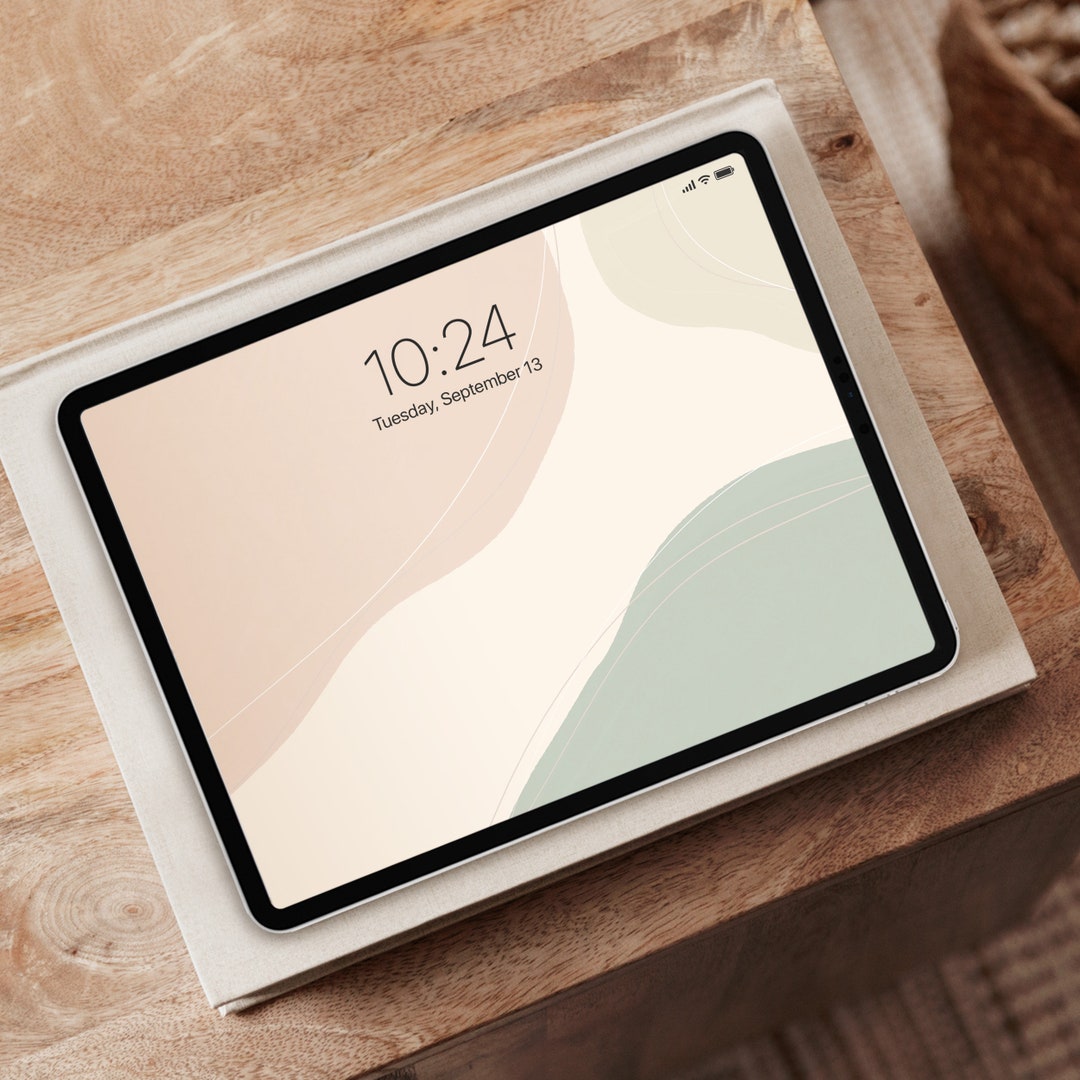 Abstract iPad Digital Wallpaper Modern Aesthetic Tablet Background ...