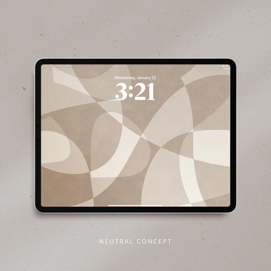 Abstract iPad Digital Wallpaper Modern Aesthetic Tablet Background ...