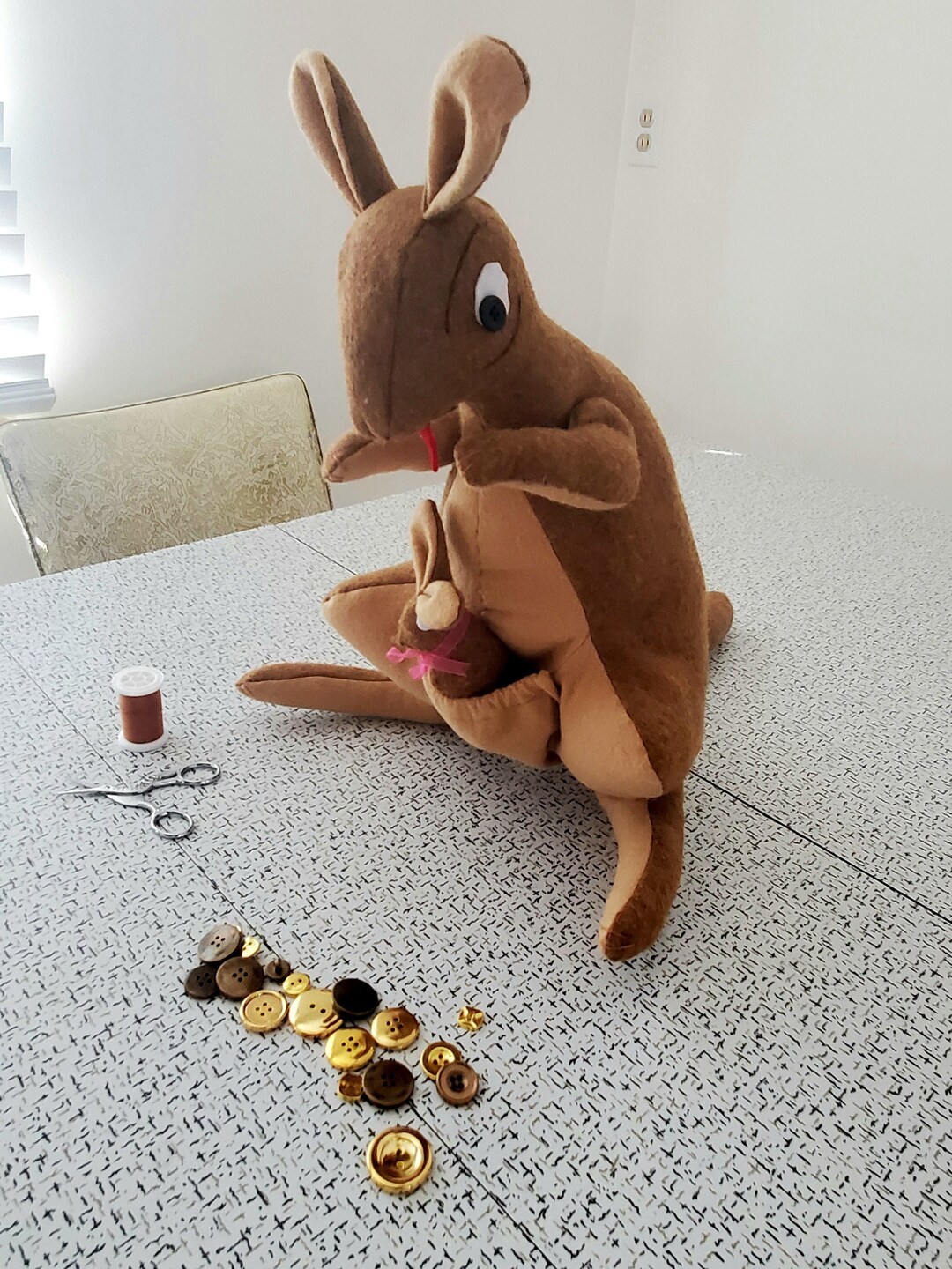 Nancy the Kangaroo & Baby- Vintage Reproduction Stuffed Animal - Etsy