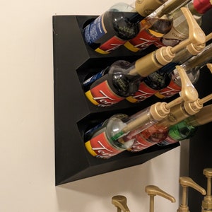 Soda Shop Syrup Rack - Wall Mount Flavor Syrup Holder - Fits Torani 25. ...