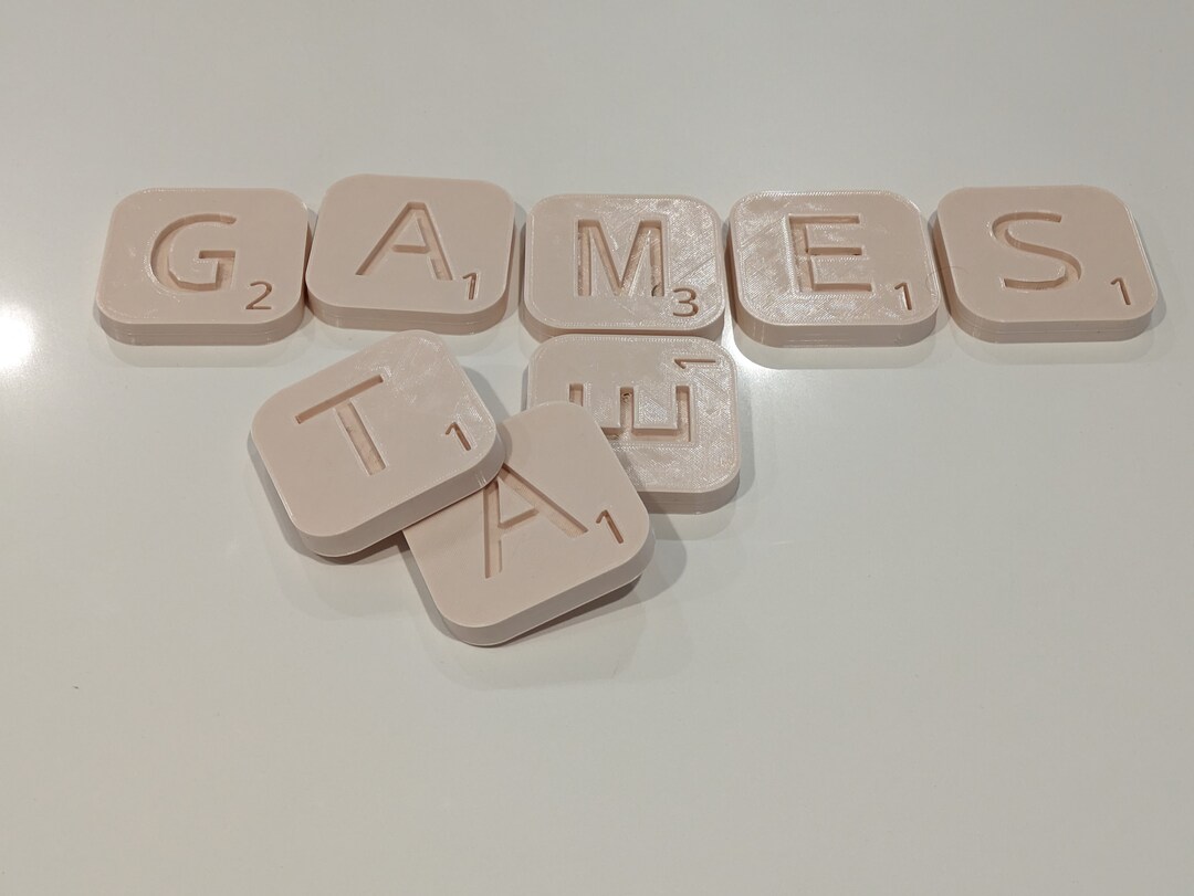 3D Print Scrabble Letters: 3-inch Square Tiles (.stl Files) - Etsy